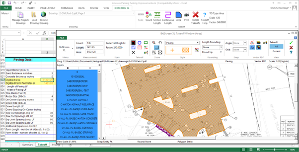 BidScreen XL: Streamlined Quantity Takeoff